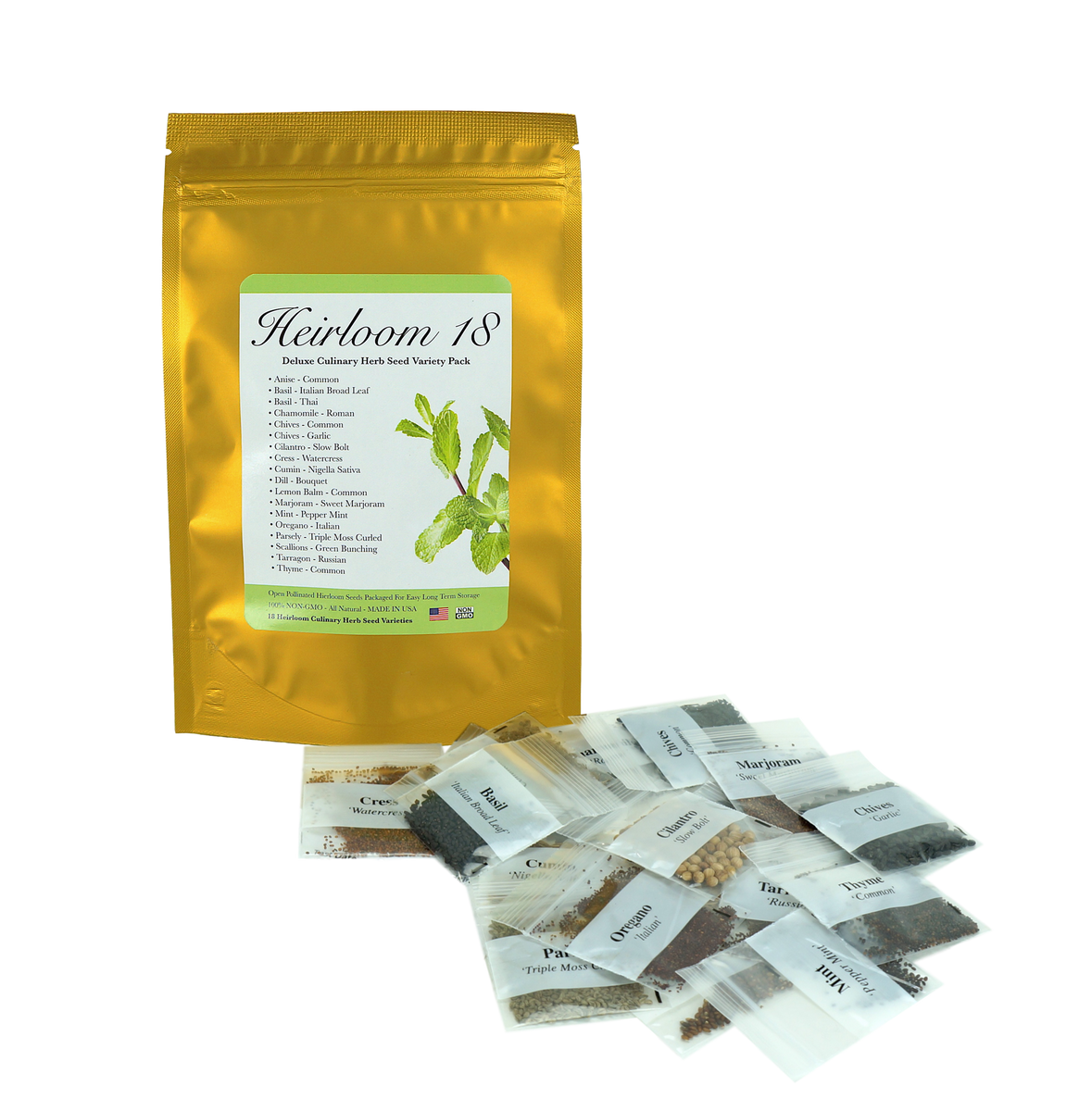 Heirloom 18 Herb Seed Bank Pack – Heirloom Futures